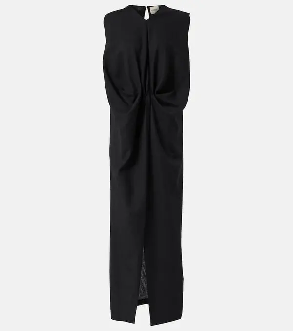 Khaite Niel Wool And Mohair Maxi Dress