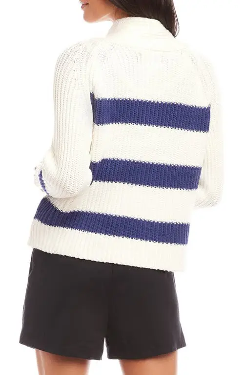 Fifteen Twenty Cely Stripe Crop Cardigan