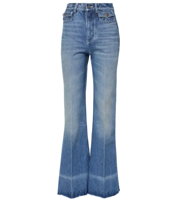 Chloé High-rise Flared Jeans - Blue