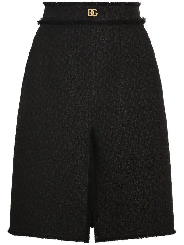 Dolce & Gabbana Tweed Midi Skirt