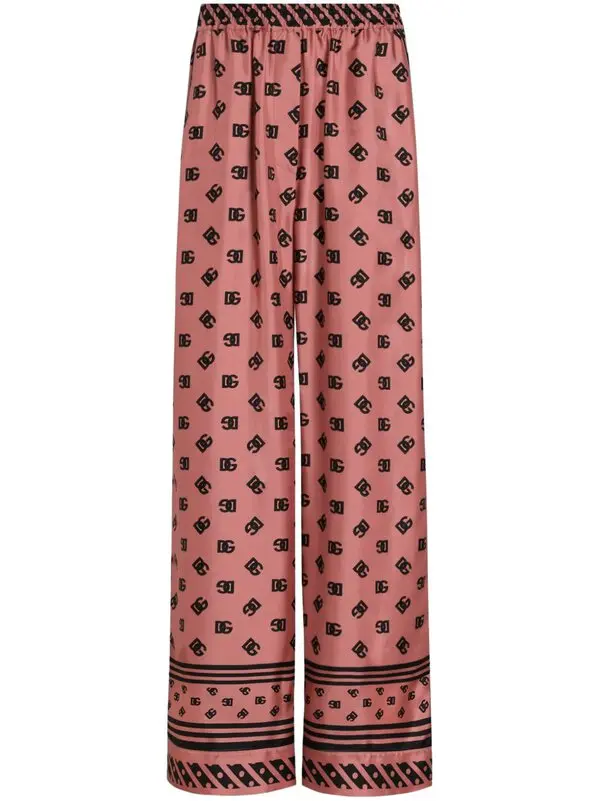 Dolce & Gabbana Logo-print Palazzo Pants