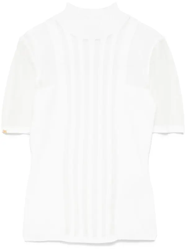 Elisabetta Franchi High-neck Top - White