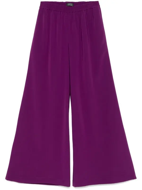 GIANLUCA CAPANNOLO Antonia Palazzo Trousers - Purple
