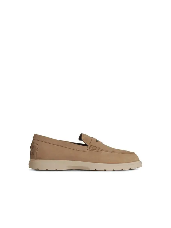 TOD'S Suede Loafers - Beige