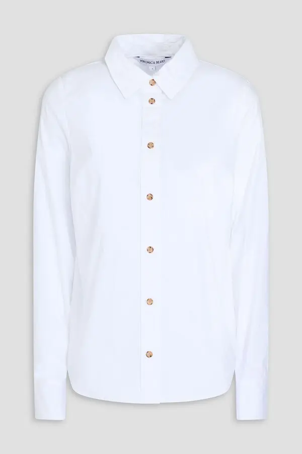Veronica Beard Libby Cotton-blend Poplin Shirt