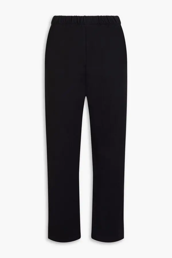 Another Tomorrow French Cotton-blend Terry Track Pants