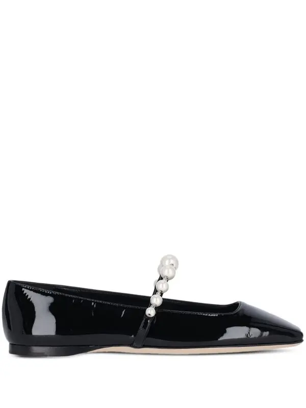 JIMMY CHOO Ade Ballerina Flats - Black