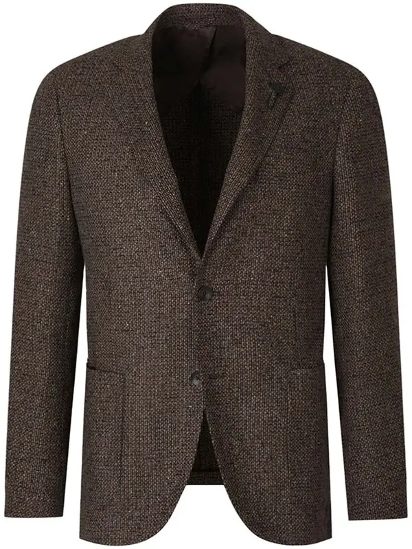 LARDINI Single-breasted Blazer - Brown