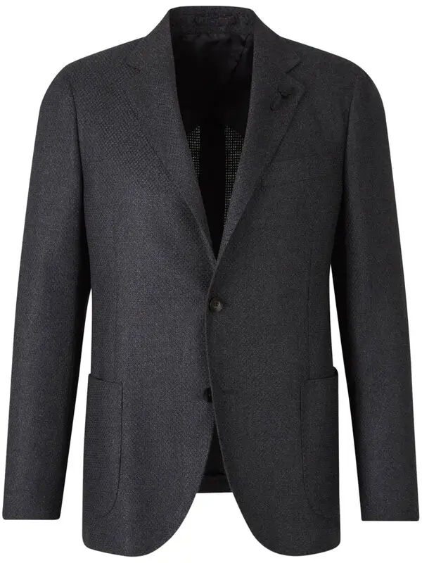 LARDINI Single-breasted Blazer - Grey