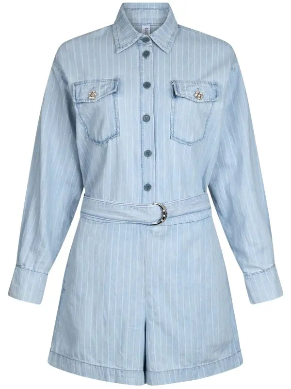 Liu Jo Pinstriped Playsuit
