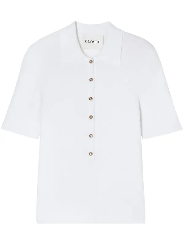 Closed Short-sleeved Polo Top
