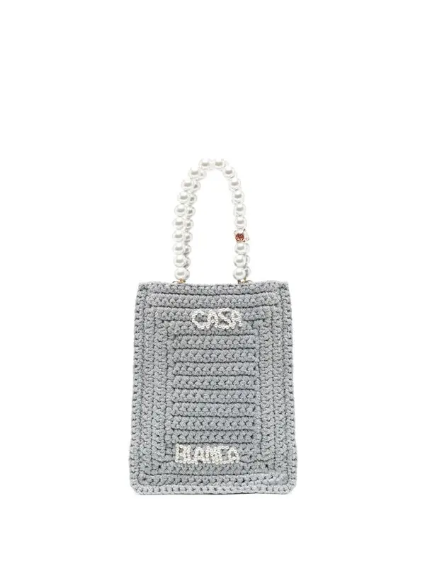 Casablanca Bead Chain Bag - Grey