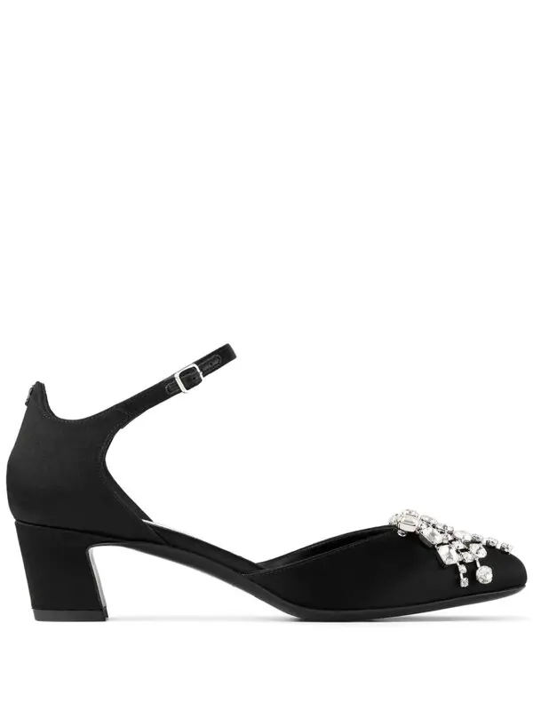 JIMMY CHOO 45mm Crystal-embellished Pumps
