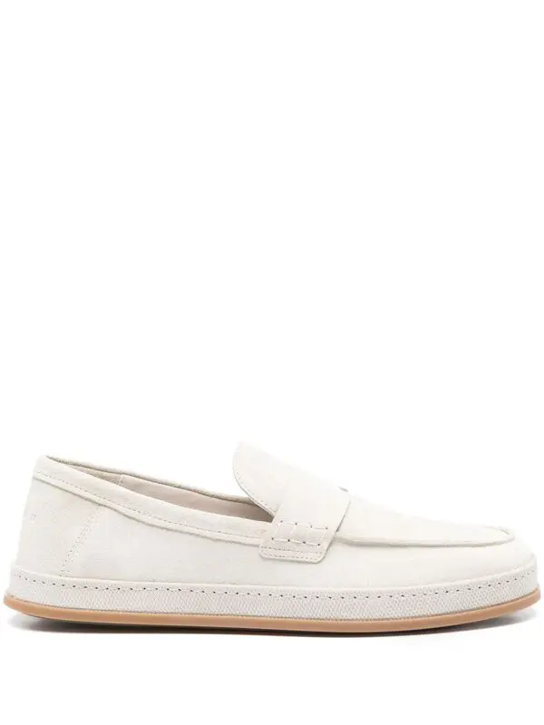 Hogan Suede Loafers - Neutrals