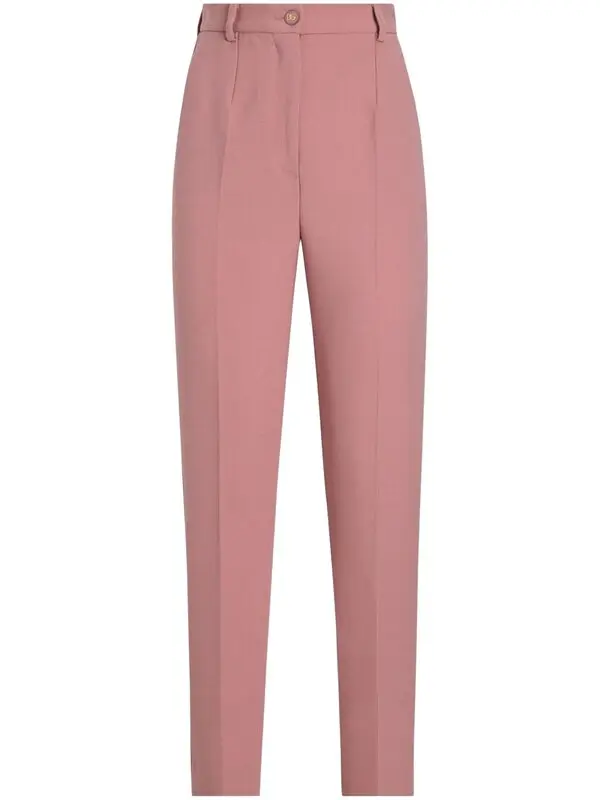 Dolce & Gabbana Wool Tailored Trousers - Pink