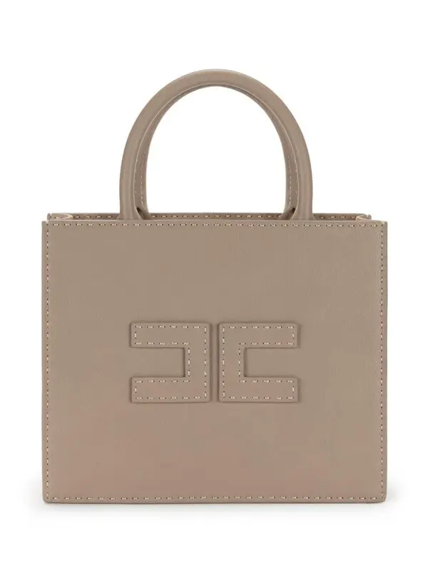 Elisabetta Franchi Medium Tote Bag - Neutrals