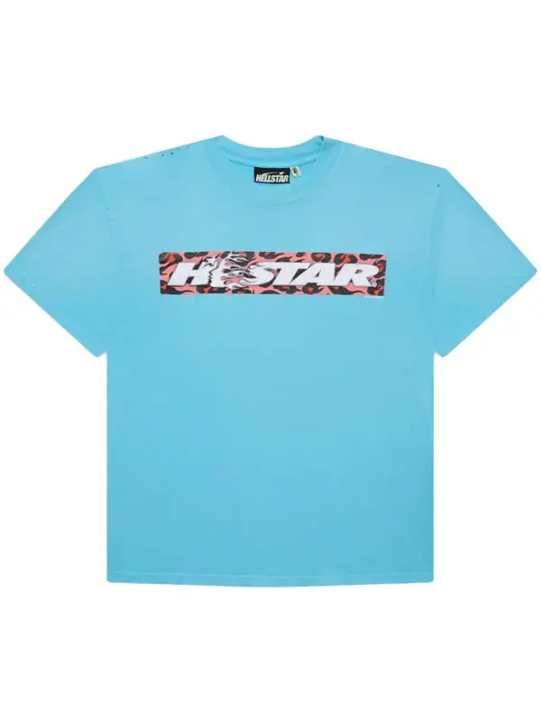 HELLSTAR Box Logo T-shirt - Blue