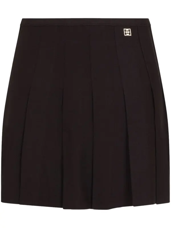 Givenchy Pleated Mini Skirt - Brown