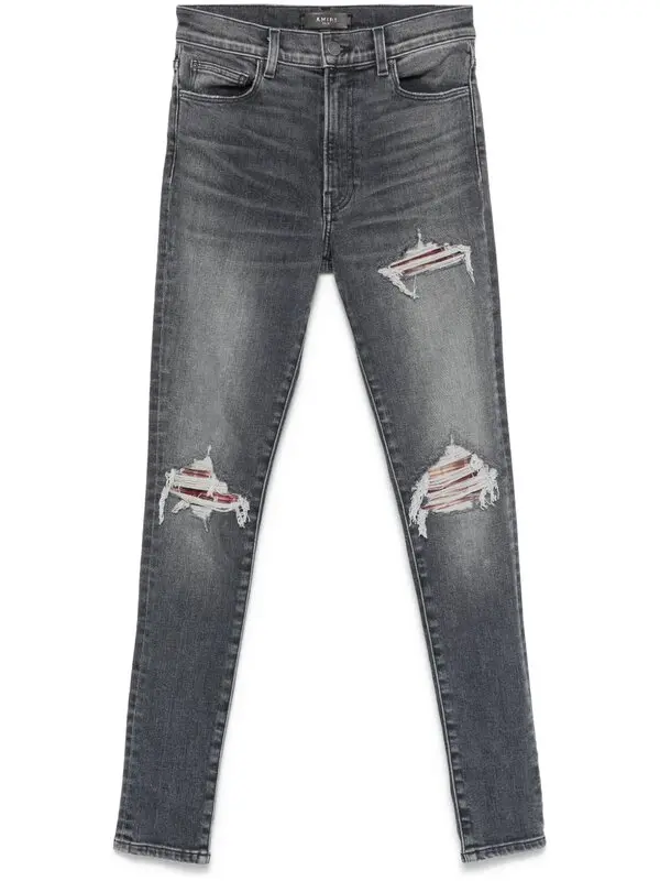 Amiri Ma Quad Flannel Mx1 Jeans - Grey