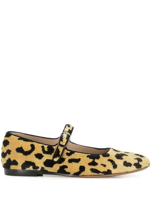 Le Monde Beryl Stella Leopard Print Ballet Flats