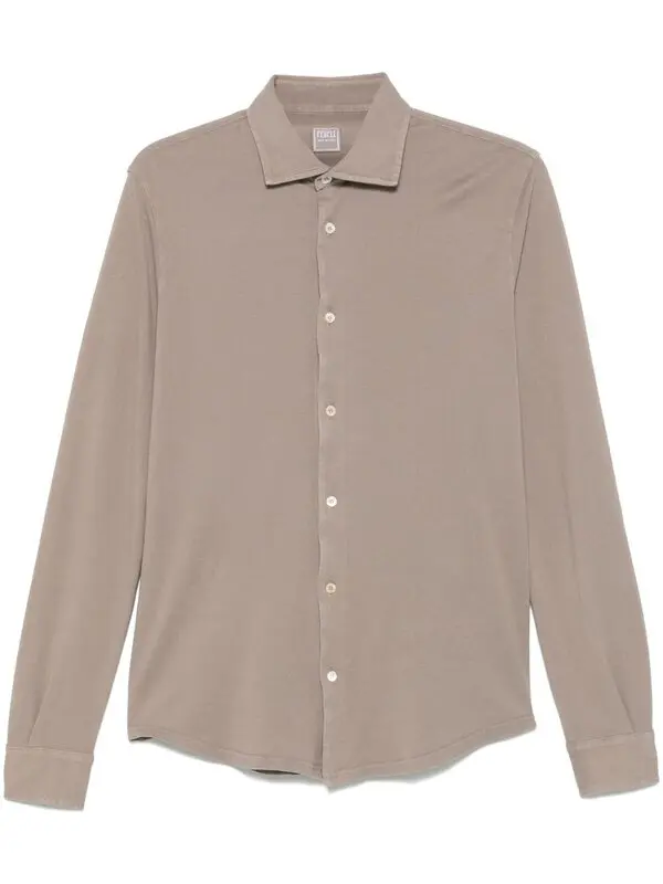 Fedeli Cotton Shirt - Neutrals