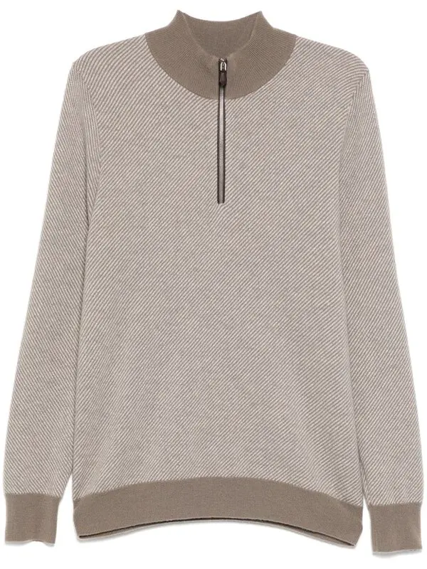 N.peal Temple Jumper - Brown