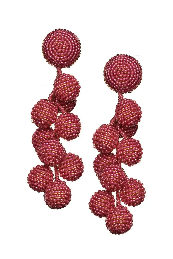 Sachin & Babi Coconuts Clip-on Earrings - Guava