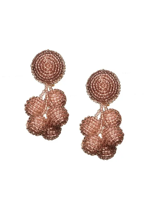 Sachin & Babi Mini Coconuts Clip-on Earrings - Petal