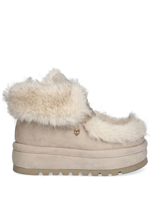 NAKED WOLFE Bambi Boots - Neutrals