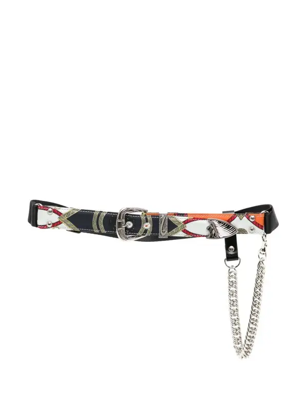 Toga Buckle Fastening Belt - Black | Editorialist