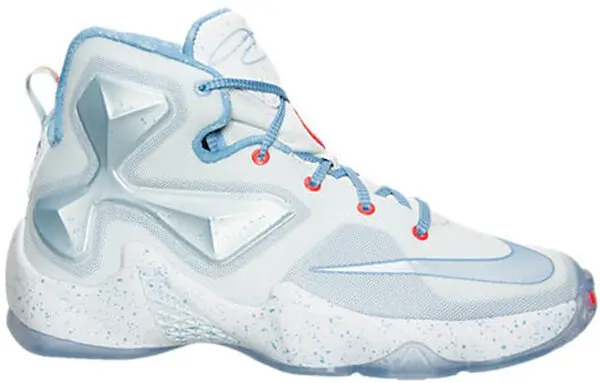 Nike Lebron 13 Christmas Sneakers - Summit White/blue Tint/light Blue Lagoon