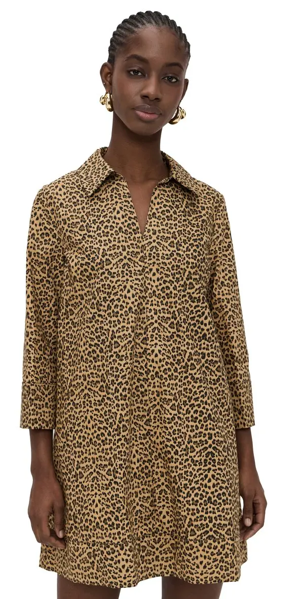 English Factory Leopard Print Mini Dress In Brown - 60% Off | Editorialist