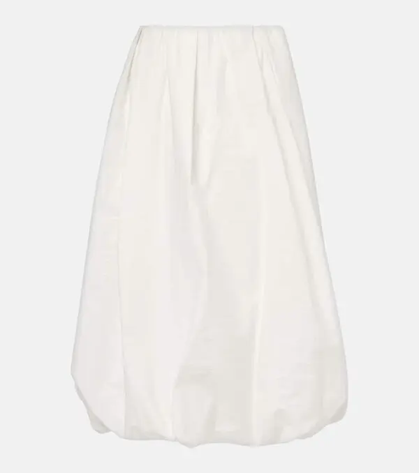 Brunello Cucinelli Cotton-blend Midi Skirt