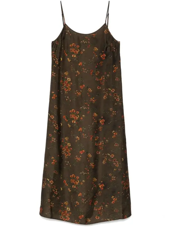 UMA WANG Anaya Midi Dress - Brown