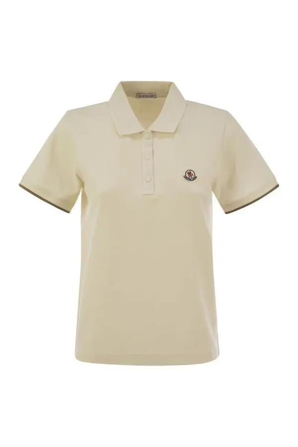 モンクレール　ポロシャツ　レディースXS　ホワイト　コットン　 I10938A0000184720033　2148103613821 MONCLER Women Polo Shirts K10938A0000184720 034 White MONCLER