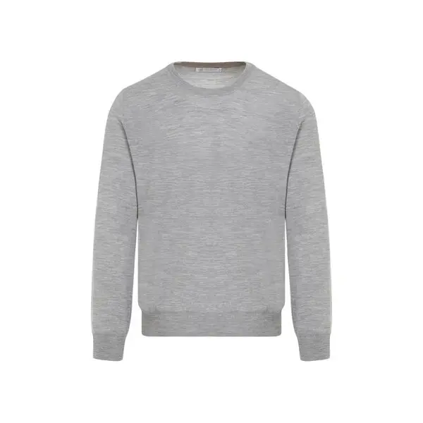 Brunello Cucinelli Wool And Cashmere Crewneck Sweater - Grey
