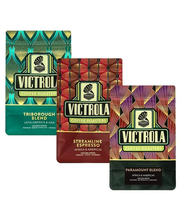 GOCOFFEEGO Victrola Triple Espresso Set -triborough, Streamline & Paramount