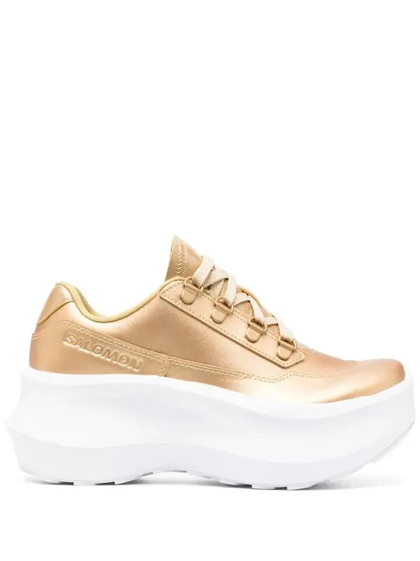 Comme Des Garçons X Salomon Platform Sneakers - Gold