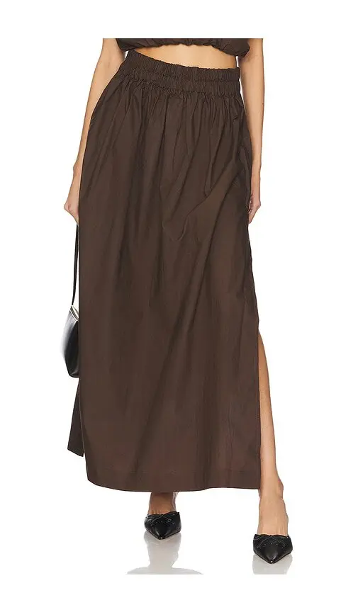 Mikoh Delia Maxi Skirt - Brown