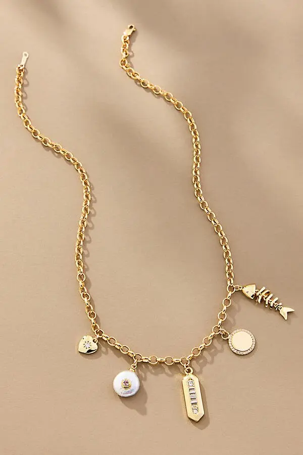 PHYLLIS + ROSIE Fish Charm Necklace