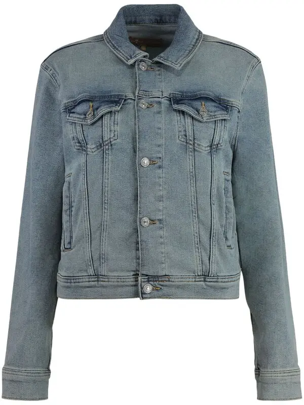 7 For All Mankind Trucker Denim Jacket - Blue