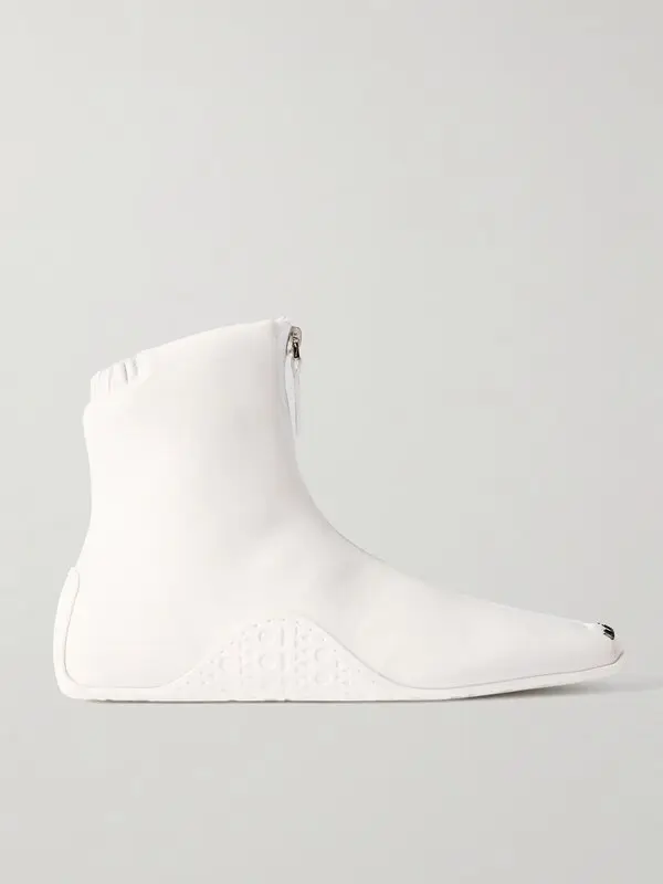 Alaïa Basket Neoprene High-top Sneakers - White