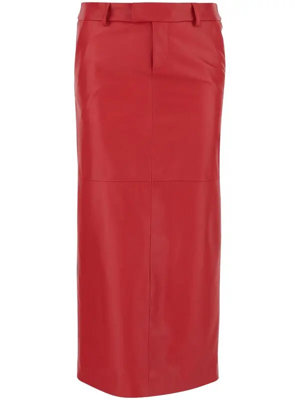 ARMARIUM Leather Column Skirt