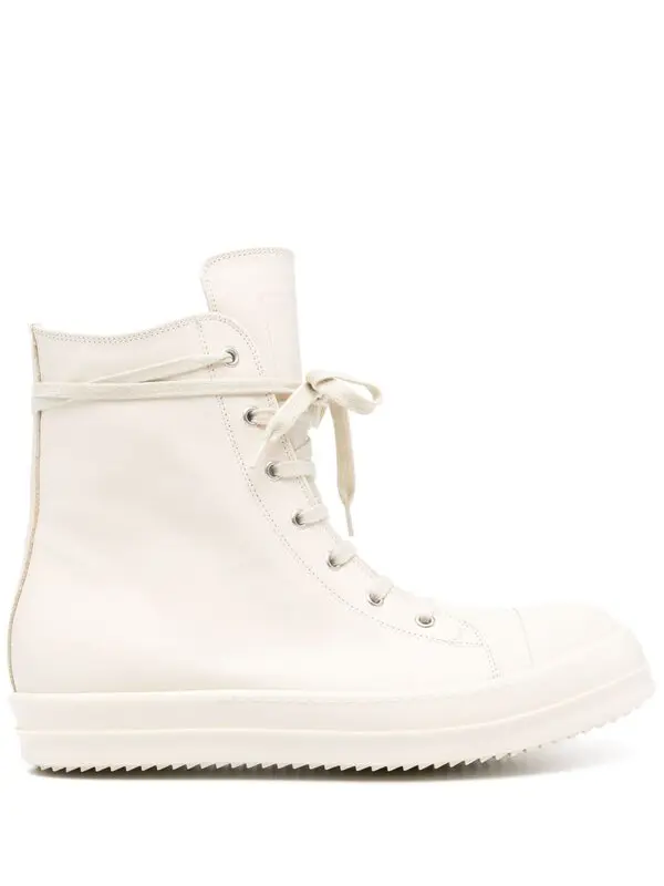 Rick Owens Hi-top Sneakers - White