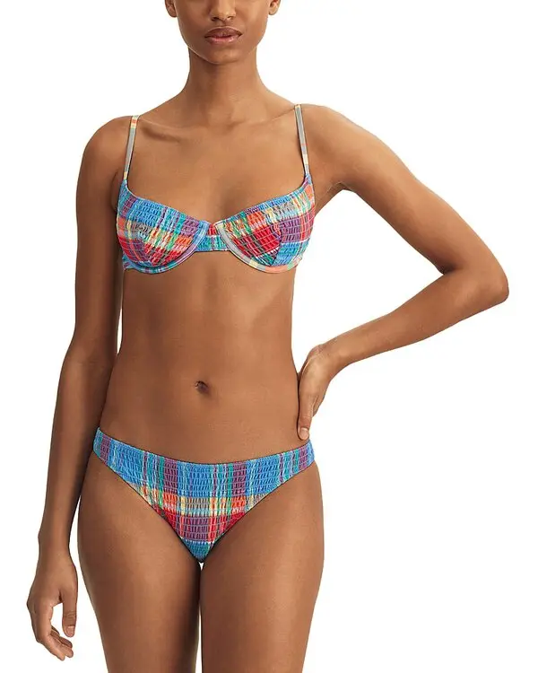 Ralph Lauren Devin Plaid Hipster Bikini Bottom