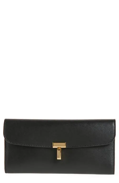 TOTÊME T-lock Leather Wallet - Black