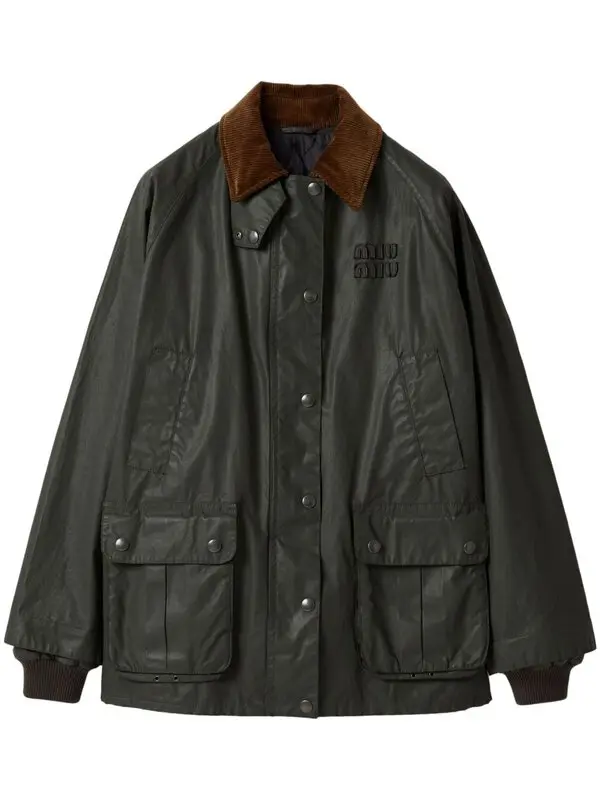 Miu Miu Poplin Jacket - Green