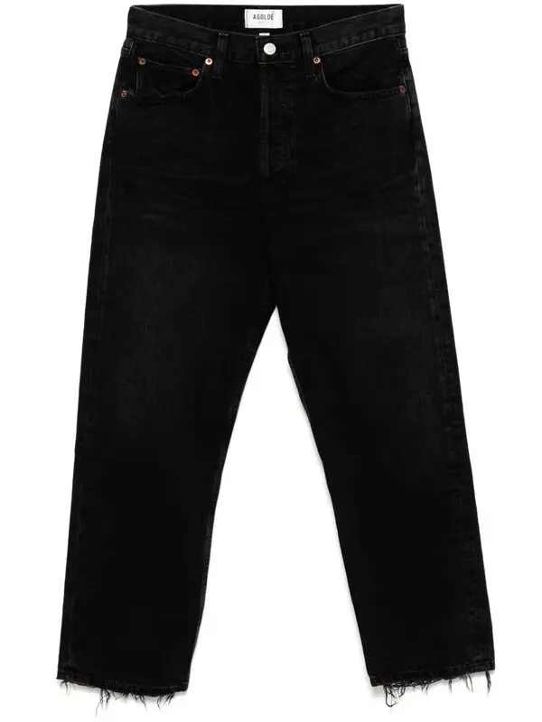 AGOLDE Distressed Cropped Jeans