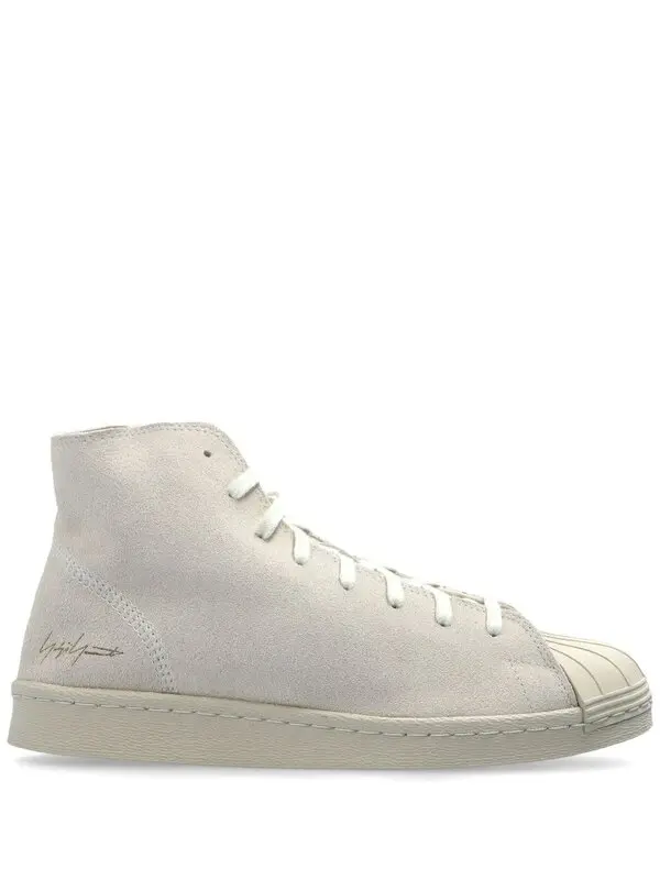 Y3 Pro Model High Top Sneakers - Talc Talc Cwhite