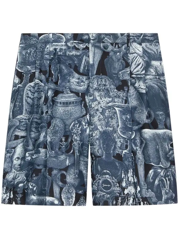 Givenchy All-over Printed Bermuda Shorts - Black